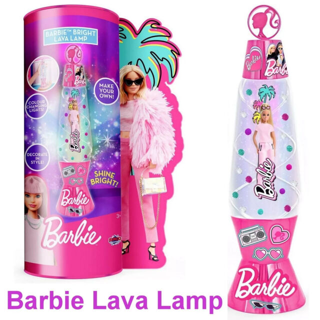 Barbie Lava Lamp Light Up Changing Colours Night Lamp Make Ur Own Kit ...