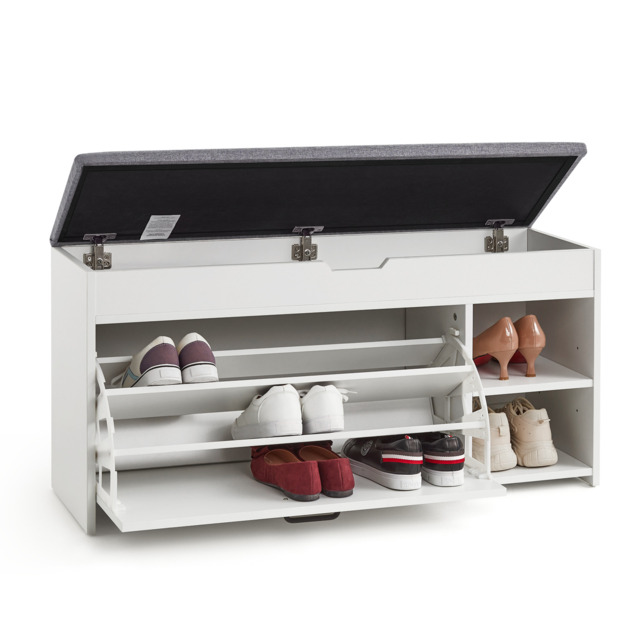 Mondeer Shoe Bench Shoe Cabinet With Seat Storage And Flip-up Drawer by ...