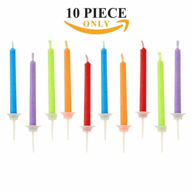 10 Colour Flame Party Candles by eBay | ufurnish.com