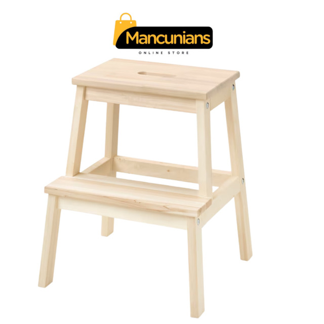 Ikea Bekvam Solid Wooden Step Stool 50cm High For Home Kitchen, Multi ...