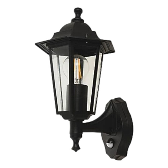 Outdoor Coach Lantern With Pir Sensor – Matt Black by eBay | uFurnish.com
