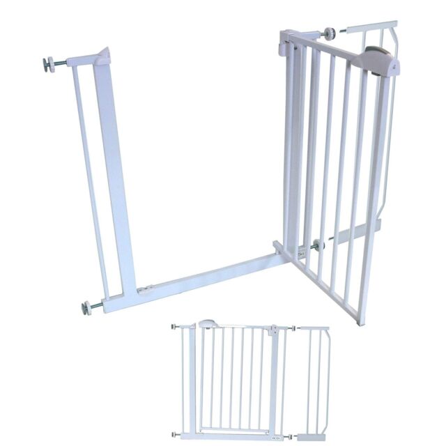 Isafe Deluxe Safety Stair Gate 90° Stop Open & Auto-close Stairgate by ...