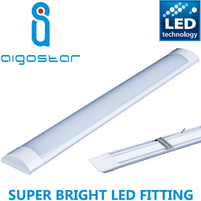 High Lumen 5ft Batten Led Wide Tube Light Ceiling Lights Fitting 50w by ...