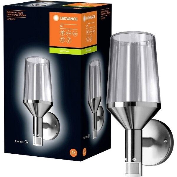 Ledvance Outdoor Wall Light Endura Classic Calice Stainless Steel E27 ...