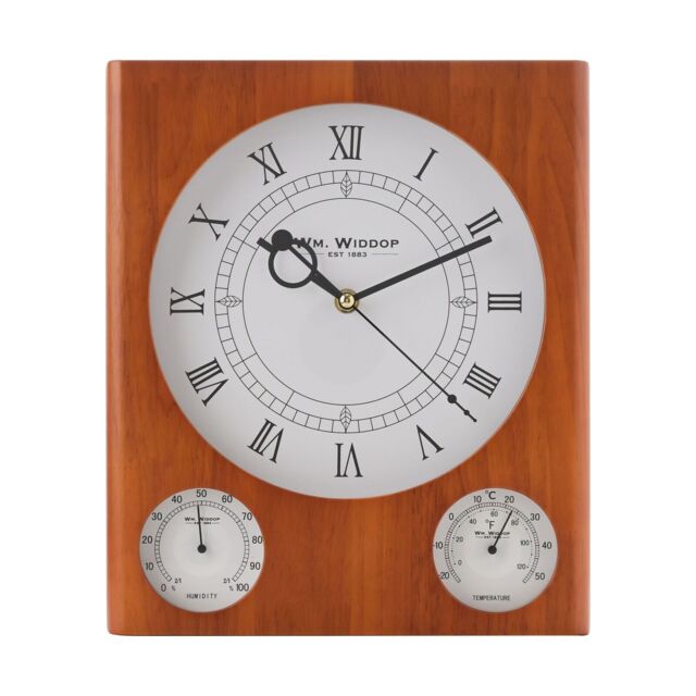 Wm.widdop Wooden Clock, Thermometer & Hygrometer by eBay | ufurnish.com