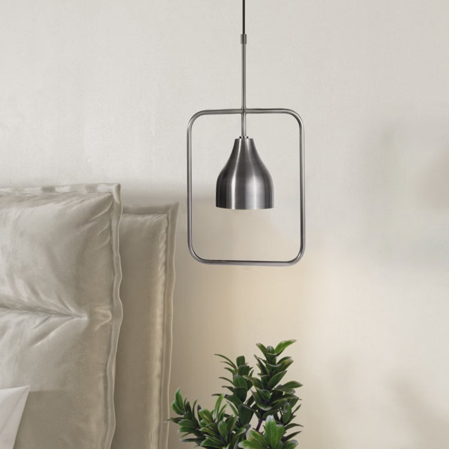 Pendant Kitchen Ceiling Light Alma Antique Iron Square 130cm Drop by ...