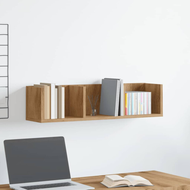 Cd Wall Shelf Living Room Wall Rack Media Storage Cabinet Engineered by ...