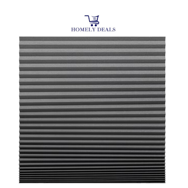 Ikea Pleated Blinds Block-out No Drilling Needed Dark Grey 100x190 Cm ...