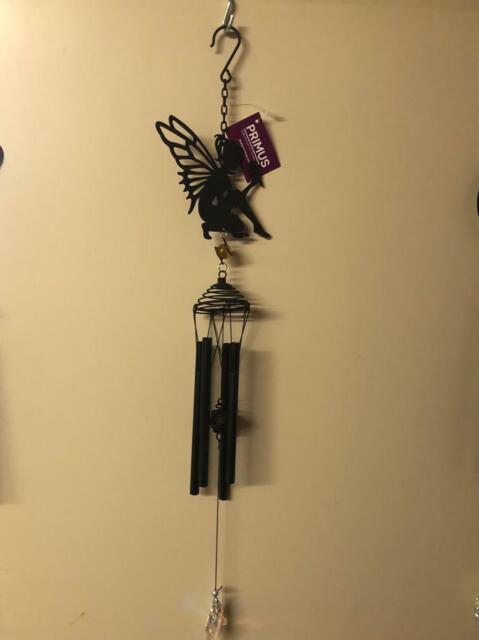 Primus Black Silhouette Wind Chimes With Crystal Dropper Choice Of 4 by ...