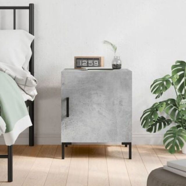 Bedside Cabinet Nightstand End Table Bed Side Table Unit Engineered by ...