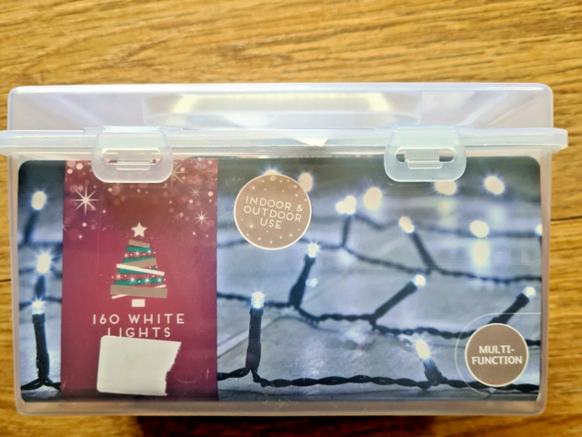 160 Led Bright White Christmas Lights Indoor Outdoor 17.72m Length by ...