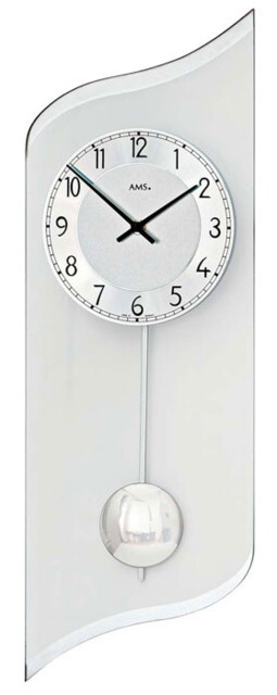 Ams 7436 Wall-clock - Series: Ams Design Pendulum Clocks Glass Wall by ...