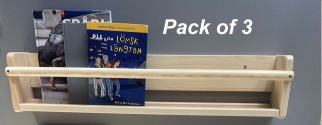 Pack Of 3, Ikea Flisat Solid Wood Shelf Wall Storage Book Shelf by eBay ...