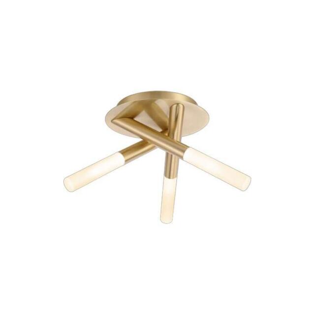 Forum Spa Crux 3 Light Ceiling Fitting Satin Brass by eBay | ufurnish.com
