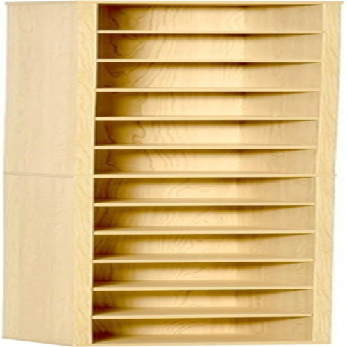 Homcom 204 Cd Storage Unit, Dvd Tower With 12 Cubes, Pine Wood Colour ...