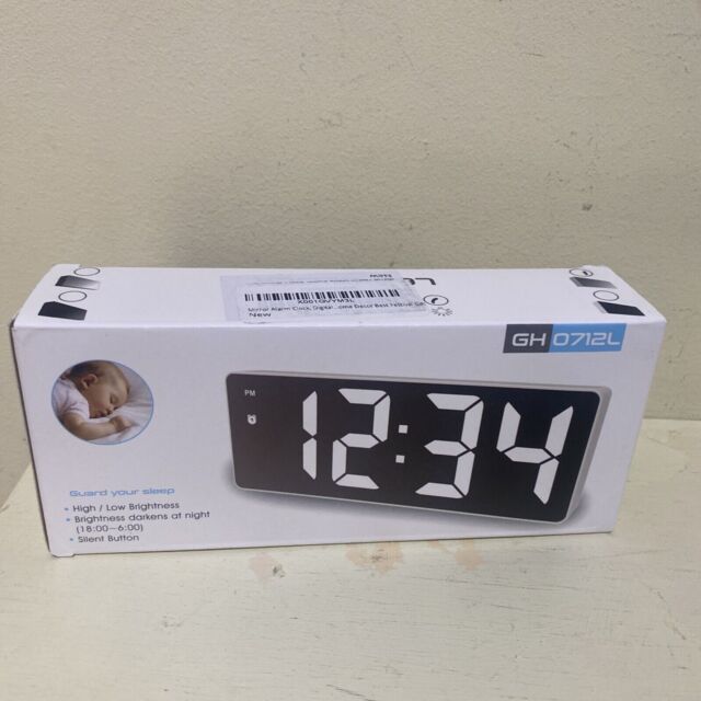 Led Mirror Alarm Clock Gh0712l, Hd Digital With Two Power Modes by eBay ...
