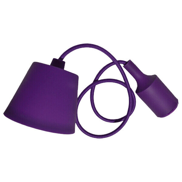 Pendant Holder E27 In Silicone Purple by eBay | ufurnish.com
