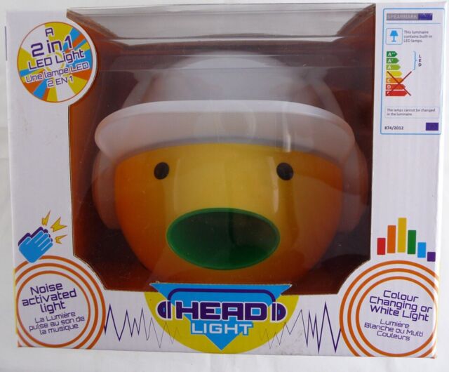 Led Headlight Colourchanging Noise Activated 2in1face Cartoon Novelty ...