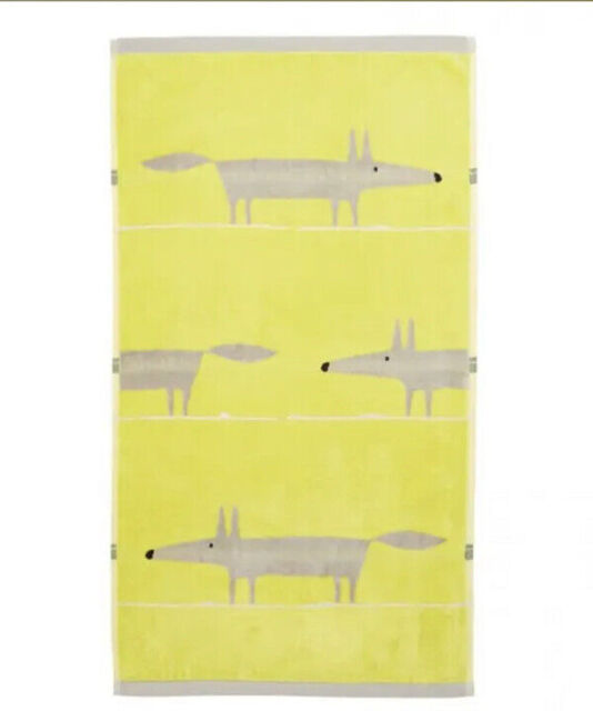 Scion Mr Fox Bath Sheet 90x150cm -citrus /grey (new) by eBay | ufurnish.com