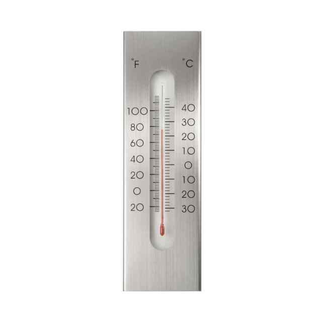 Nature Wall Thermometer Aluminium 7x1x23cm Outdoor Weather Forecasting ...