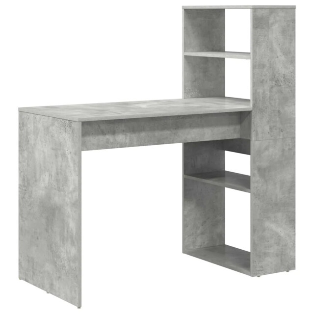 Desk With Shelf With Storage Engineered Wood Study Modern Writing Home ...