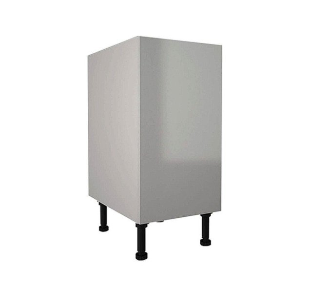 Homebase High Gloss Slab Base Unit Kitchen Cabinet 400mm - Grey by eBay ...
