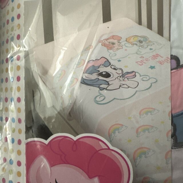 My Little Pony Padded Quilt & 2 Fitted Sheets Playskool Baby Nursery by ...