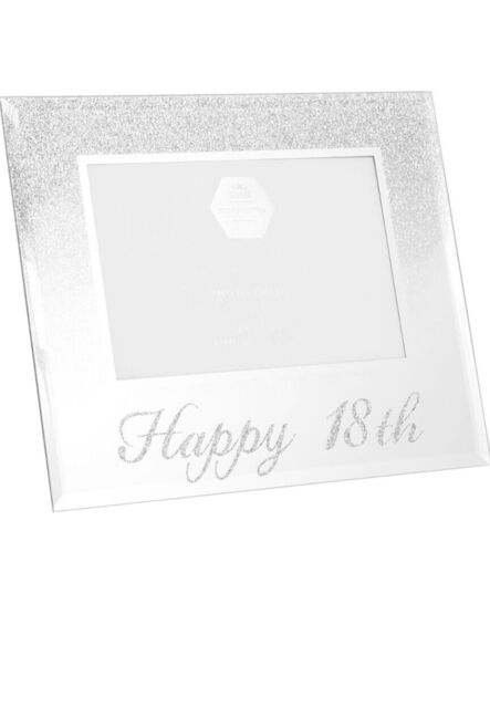 Happy 18th Silver Glitter Birthday Photo Frame Gift. by eBay | ufurnish.com