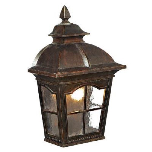 Searchlight 1576br 1 Light Brown Half-lantern Wall Light Ip44 E27 Rrp ...