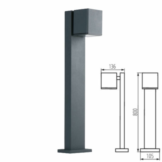 Kanlux Garden Outdoor Patio Light Fitting Gu10 Led Up Down Wall Ground ...