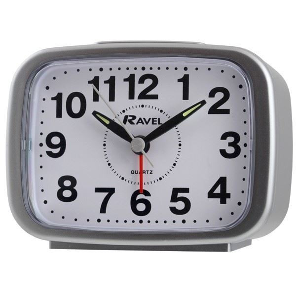 Ravel Silver Alarm Clock Rc008.02 by eBay | ufurnish.com