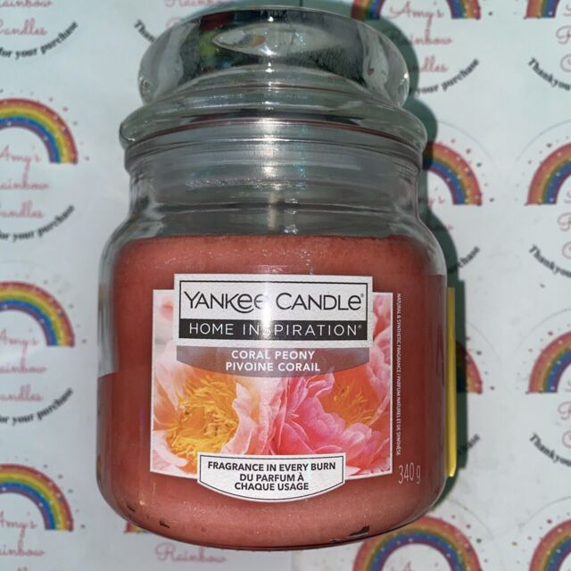 Yankee Candle Home Inspiration Coral Peony Medium Jar Beautiful by eBay ...