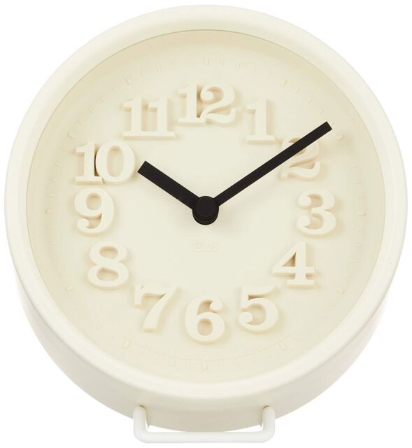 Lemnos Small Clock Ivory Wr07-15 Iv Wall Clock 122xd72mm Battery by ...