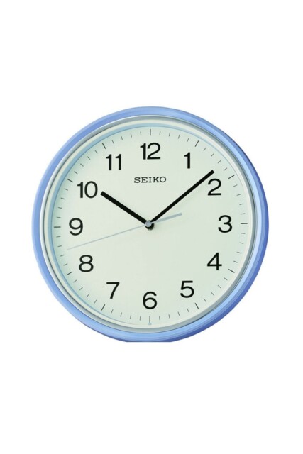 Seiko Powder Blue Wall Clock - Silent Tick - Quartz Movement - Qha008l ...