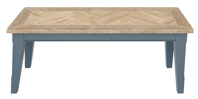 Blue & Parquet Oak Bookcase Tv Unit Sideboard Desk Tables Chairs by ...