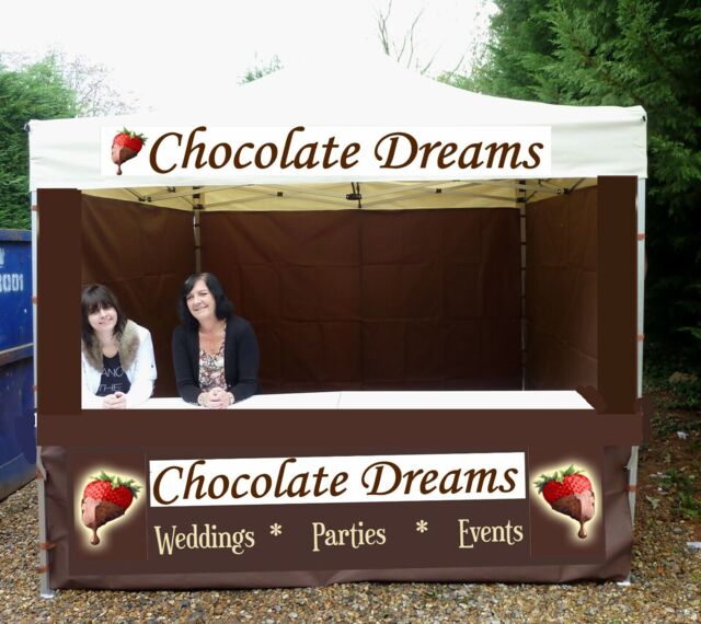 Heavy Duty Gazebo 3mt Commercial Market Stall With Signs Trade Kiosk by ...