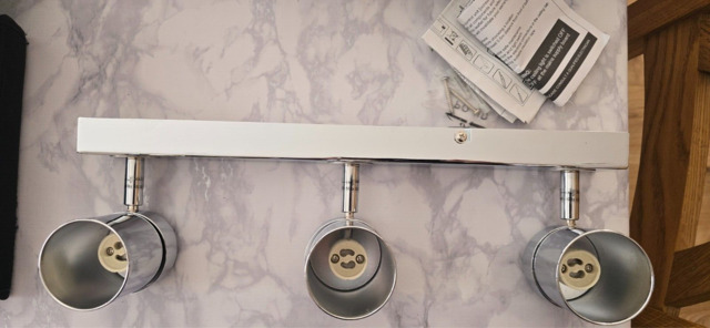 3 Way Ceiling Lights Spotlight Adjustable Fitting Kitchen Fitting Led ...