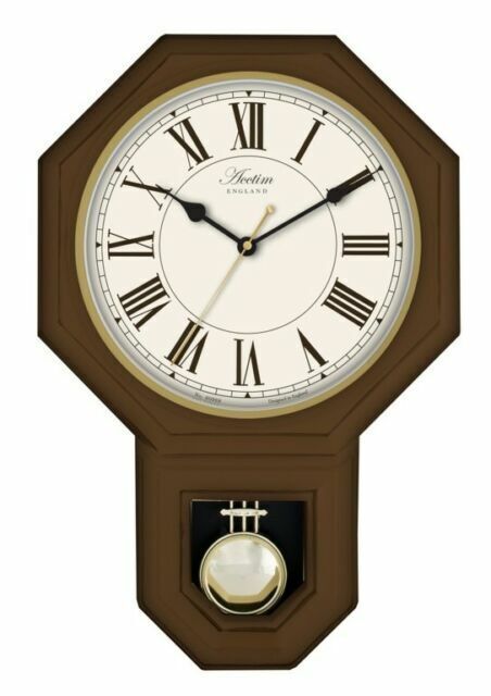 Acctim Woodstock Dark Wood Effect Pendulum Wall Clock by eBay ...