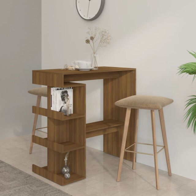 Bar Table With Storage Rack Chipboard Bar High Table Multi Colours by ...