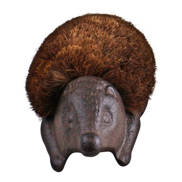 Cast Iron Garden Boot Brush, Hedgehog Design by eBay | ufurnish.com