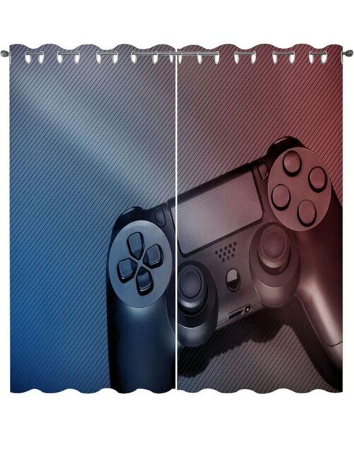 Playstation Controller Curtains Brand 66” Width 54” Drop £55 On Amazon ...