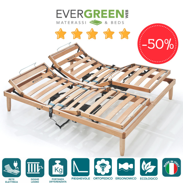 "Beechwood Bed Base Manual 2 Lifters Lemon King 5ft X 6ft6"" (150 X 200 ...