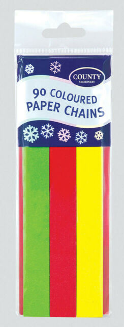 Christmas Paper Chains Streamer Decorations Kids Crafts Make Your Own ...