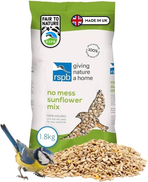 Rspb No Mess Sunflower Wild Bird Food Mix, 1.8 Kg, Kg (pack Of 1) by ...