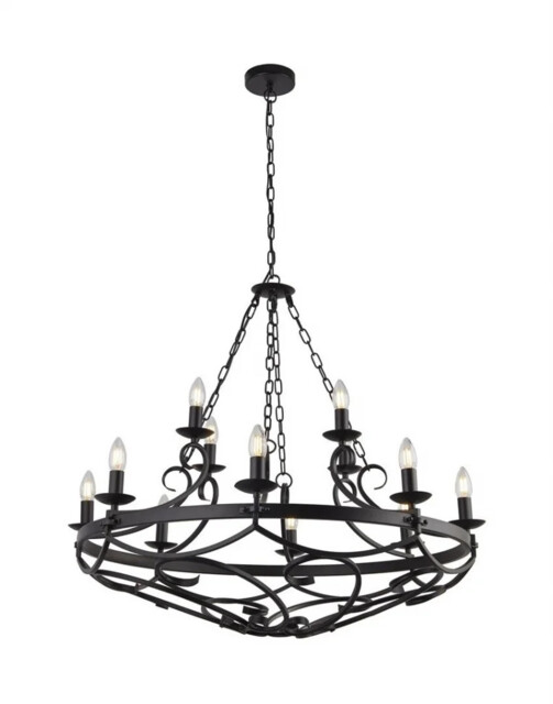 Ceiling Light Black Cartwheel Iii 12 Matt Searchlight 8912-12bk by eBay ...