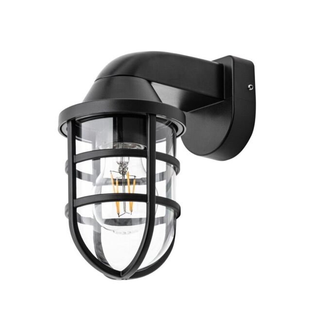 Litecraft Hamo Wall Light Outdoor Caged Lantern Garden Ip44 E27 by eBay | ufurnish.com