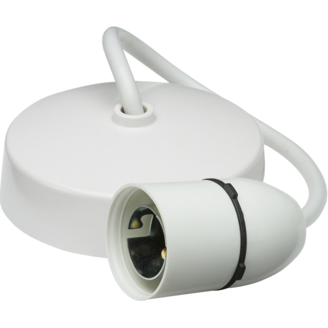 9 Inch B22 Bayonet Ceiling Rose Pendant Light Fitting Lamp Bulb Holder ...