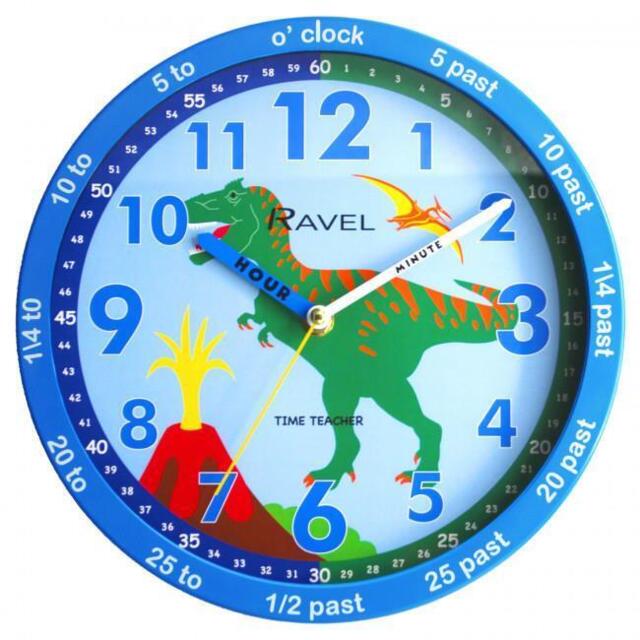 Kids Dinosaur Clock Lean To Tell The Time 25cm Big by eBay | ufurnish.com