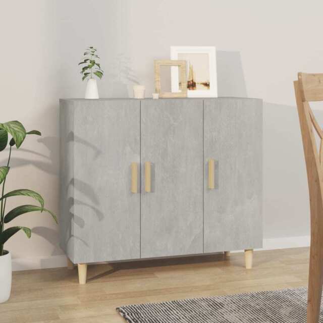 Sideboard Console Cabinet Cupboard Storage Organiser Engineered Wood by ...