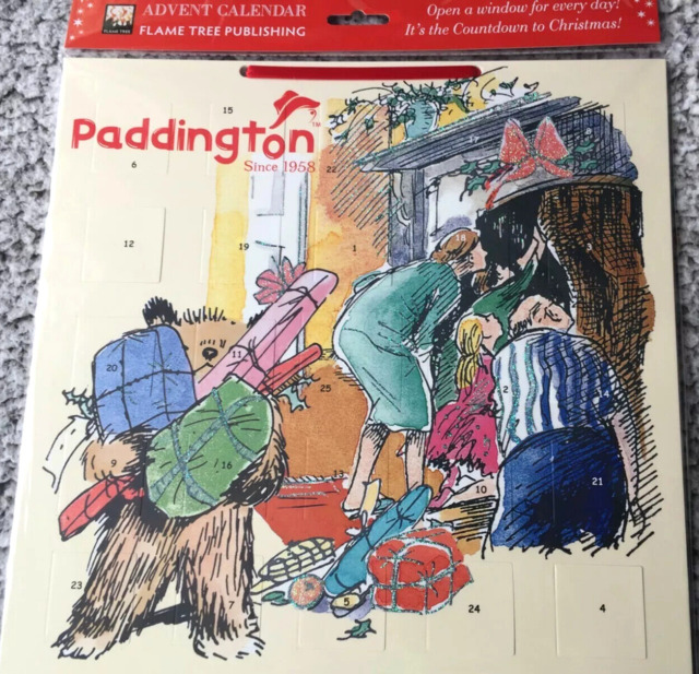 Paddington Bear Christmas Tree Kids Sticker Advent Calendar - Month To ...